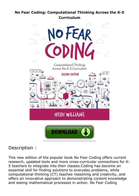 Pdfreadonline No Fear Coding Computational Thinking Across The K 5 Curriculum
