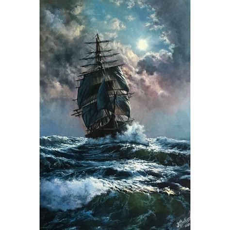 Купить картину Парусник надежды в Москве от художника Зюбина Юлия