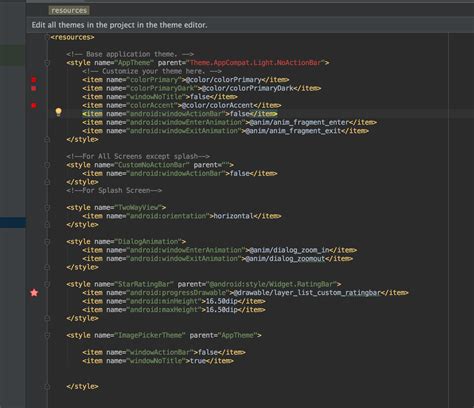 android theme appcompat light noactionbar can not be resolved stack