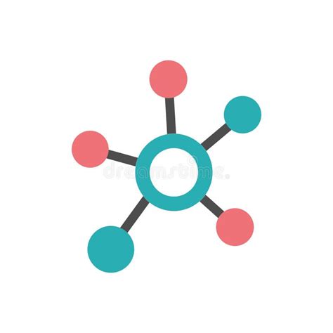 Molecule Logo Connection Logo Icon Template Stock Vector