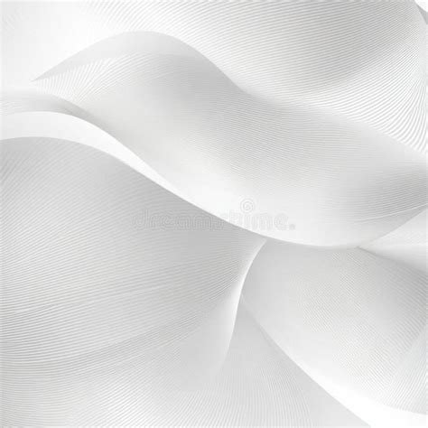 Abstract White Waves Elegant Curves Flow Seamlessly Creating A Serene Minimalist Design Stock