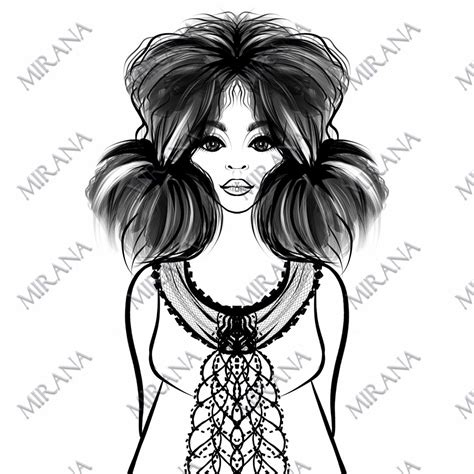 Девушкараскраскапринт для одежды цифровой рисунок милена Иванова
