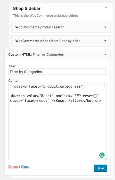 Facetwp Woocommerce In Genesis Sridhar Katakam