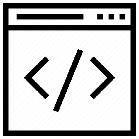 Coding Html Programming Web Icon • Code Icon