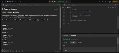 Day 23 Of 90 Days Dsa Challenge Reverse Integer Leetcode Medium Level Rohit Mali