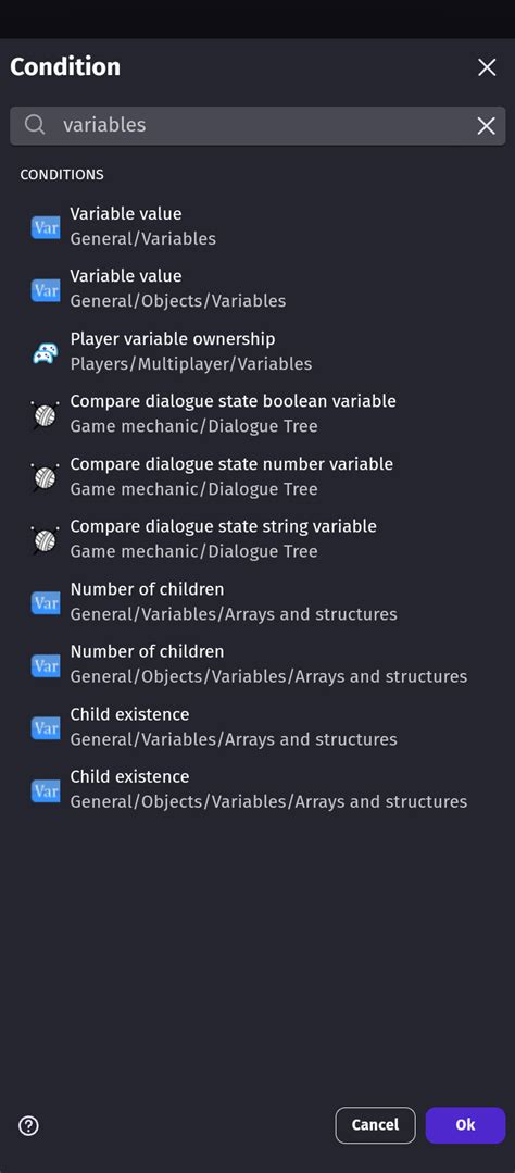 Variables Options Missing How Do I Gdevelop Forum