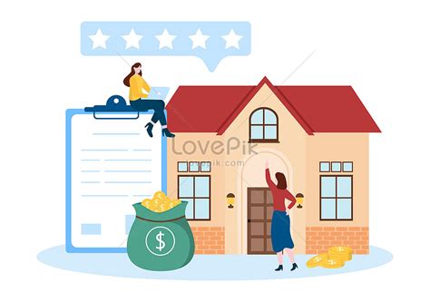 모기지 평면 그림 일러스트 무료 다운로드 Lovepik