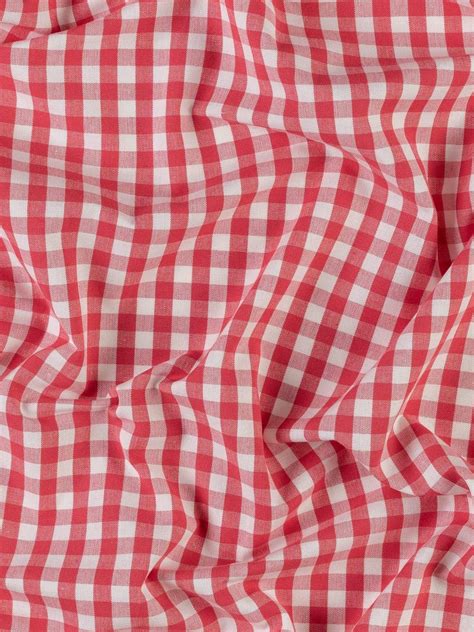Cherry Red Gingham Curtaining Red Gingham Gingham Fabric Gingham