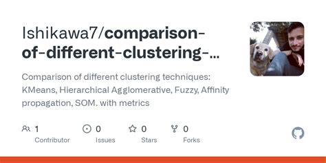 Github Ishikawa7comparison Of Different Clustering Techniques With Metrics Comparison Of