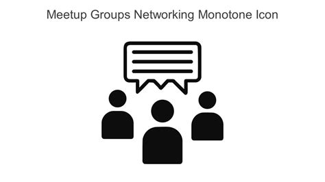 Meetup Groups Networking Monotone Icon In Powerpoint Pptx Png And