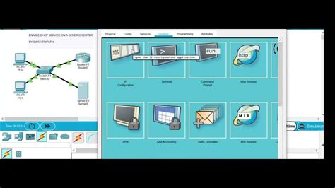 Dhcp Server Configuration In Cisco Packet Tracer Using Interface Youtube