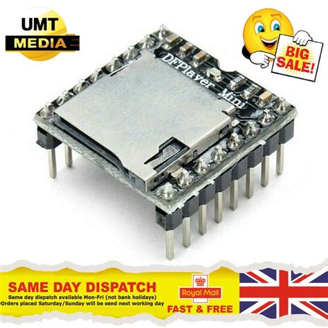 DFPLAYER MINI MP3 Player Module For Arduino UNO Module Music Audio Voice Board EUR 4 27