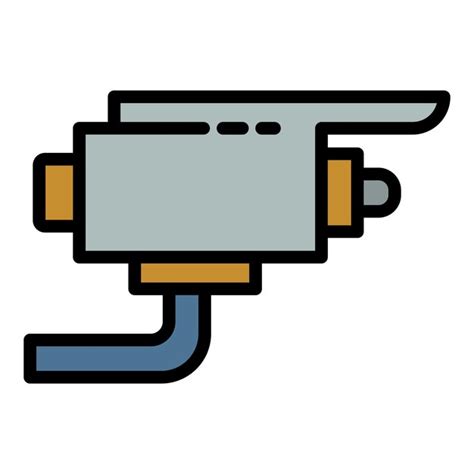 Premium Vector Security Camera Icon Outline Security Camera Vector Icon Color Flat Isolated