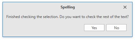 Spelling Dialog In WPF Spell Checker WPF Controls DevExpress