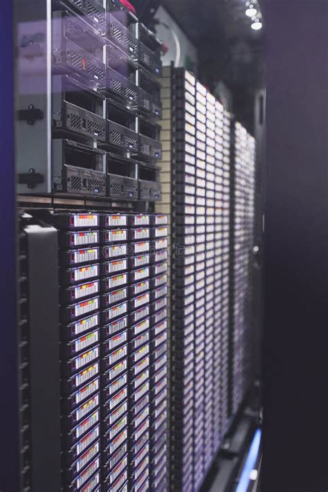 Every Component Is Important Electronic Equipment In An Empty Server