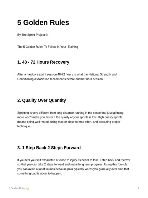 5 Golden Rules Pdf