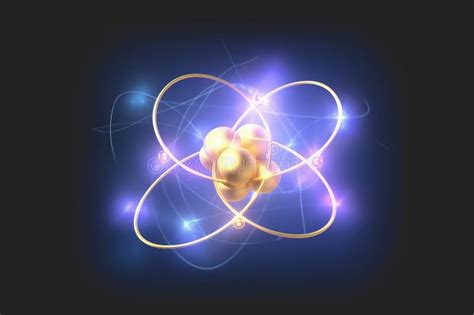 Atomic Nucleus Electrons Neutrons Protons Model Shows That An Atom Is Mostly Empty Space With