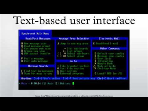 Text Based User Interface YouTube