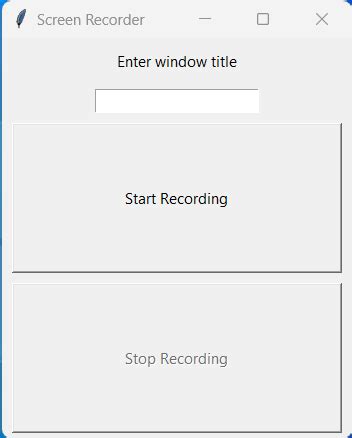 GitHub Clayton Klemm Simple Window Recorder Simple Window Recorder