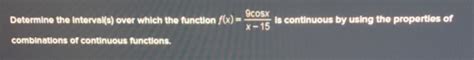 Determine The Interval S Over Which The StudyX