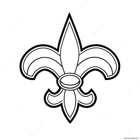 New Orleans Saints Logo Coloring Page 21712 17204