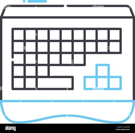 Keyboard Line Icon Outline Symbol Vector Illustration Concept Sign Stock Vector Image And Art
