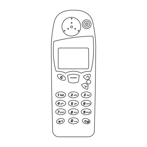 Cell Phone Outline Vector Art Icons And Graphics For Free Download