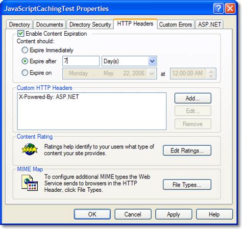 Forcing An Update Of A Cached JavaScript File In IIS Scott Hanselman