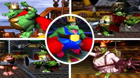 Evolution Of King K Rool Boss Fights In Donkey Kong Games Snes N64