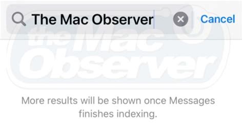 Fix Iphone Messages Indexing Error In 5 Ways The Mac Observer