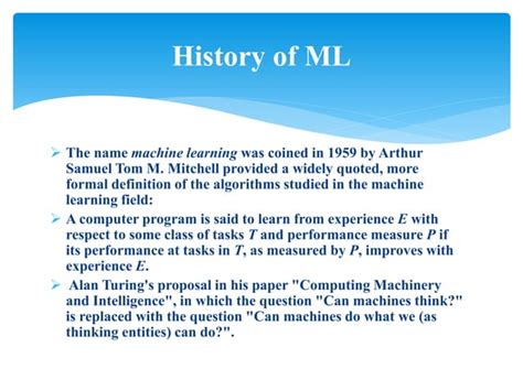 Machine Learning Ppt PPTX