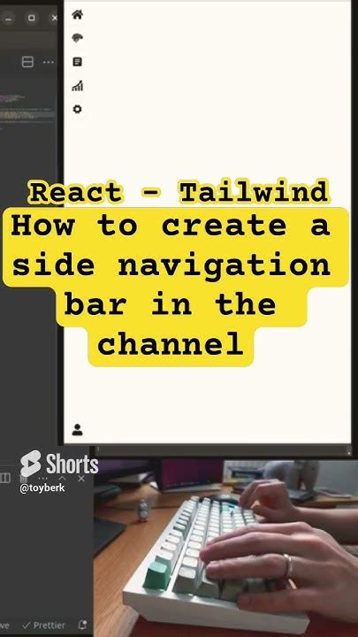 Crafting Animated Side Navigation Bar Subscribe For More Asmr Coding Reactjs Tailwindcss