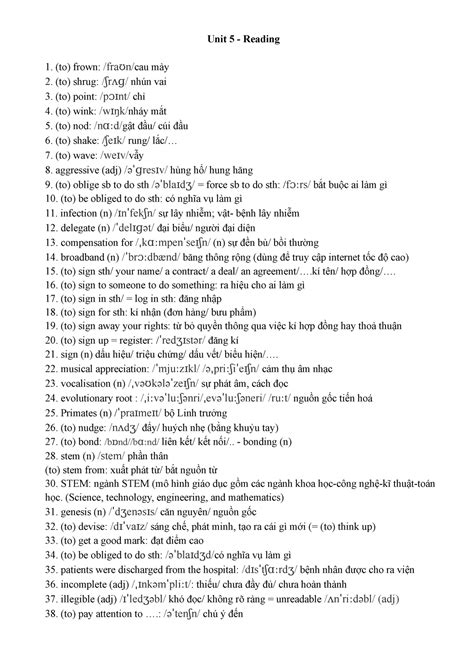 Unit Reading Vocab Unit Assignment Frontsheet Studocu