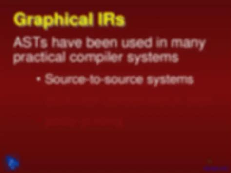 Graphical Ir And Taxonomy Compiler Construction Lecture Slides Slides Compiler