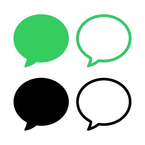 Free Vector Speech Bubble Multiple Styles Set