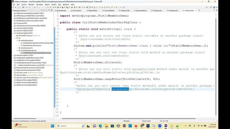 Corejava Calling Static Members In Another Package