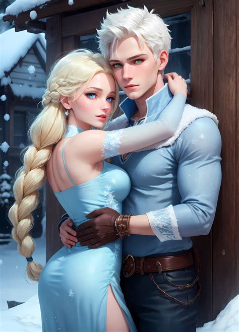 Jack Frost And Elsa By Artfulasylum On Deviantart