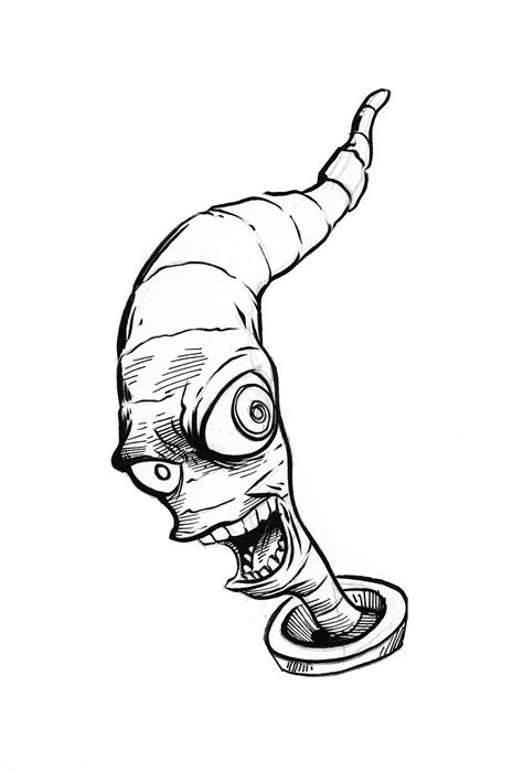 Worm Sketch At PaintingValley Com Explore Collection Of Worm Sketch