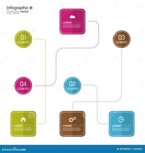 Comparative Chart With Templates For Presentation Cartoon Vector 48279405