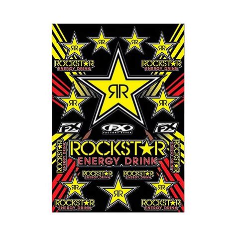 Factory Effex 15 68702 Fx 2015 Sponsorlogo Sticker Sheets Rockstar