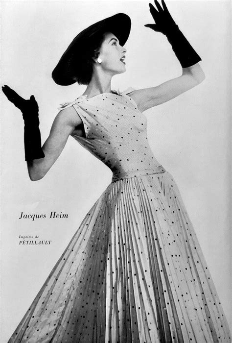 Jacques Heim Collection Haute Couture Printemps 1955 Mode Des Années 1950 Toiles Références