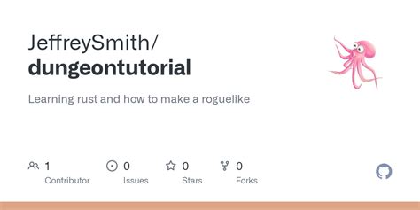 Github Jeffreysmithdungeontutorial Learning Rust And How To Make A Roguelike