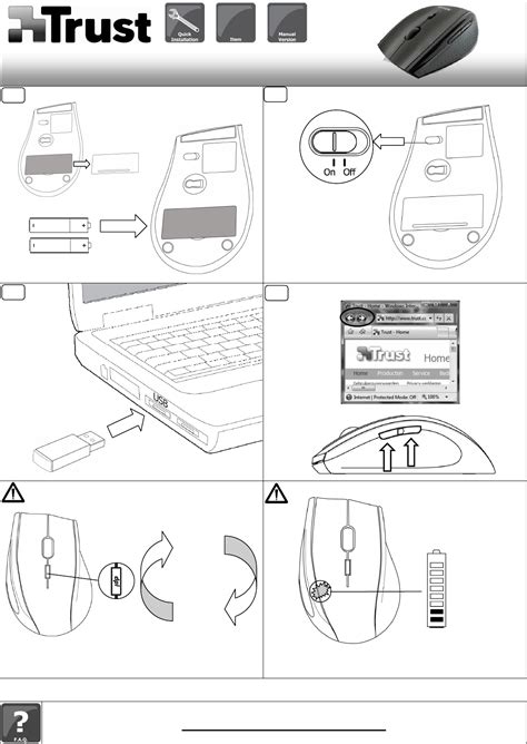 Trust ComfortLine Wireless Mouse Handleiding 1 Pagina S