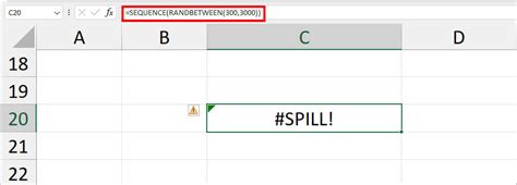 how to correct spill error in excel