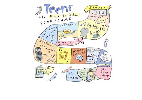 Teens The Back To School Board Game The World Of Zen