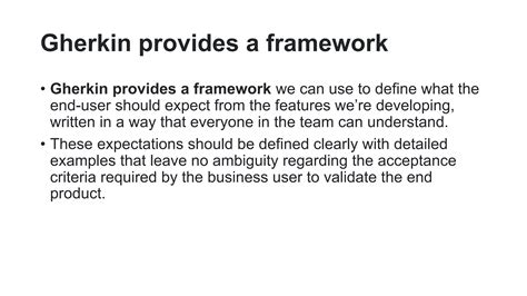 Gherkin Model Bdd Pptx