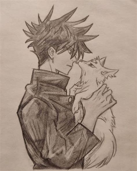 Jujutsu Kaisen Megumi Fushiguro Fanart Drawing Anime Jujutsu