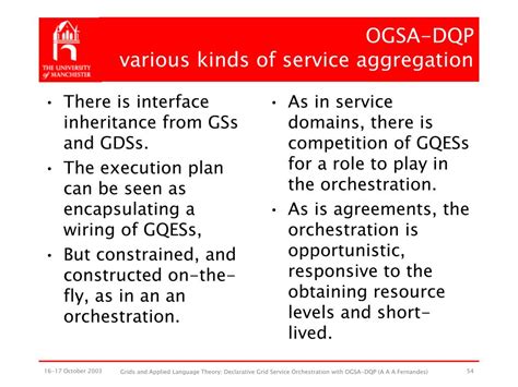 ppt declarative grid service orchestration with ogsa dqp powerpoint