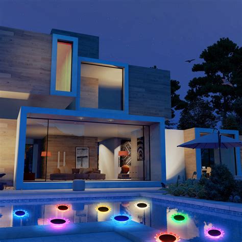 Badu Bg Светлини за плаващи басейни Слънчеви външни слънчогледови светлини Амфибия Плаващо