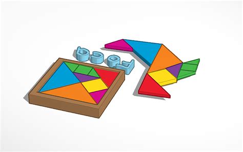 3d Design Tangram Tinkercad